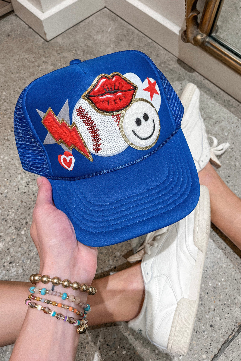 Baseball Patch Trucker Hat | BluePeppermint Boutique